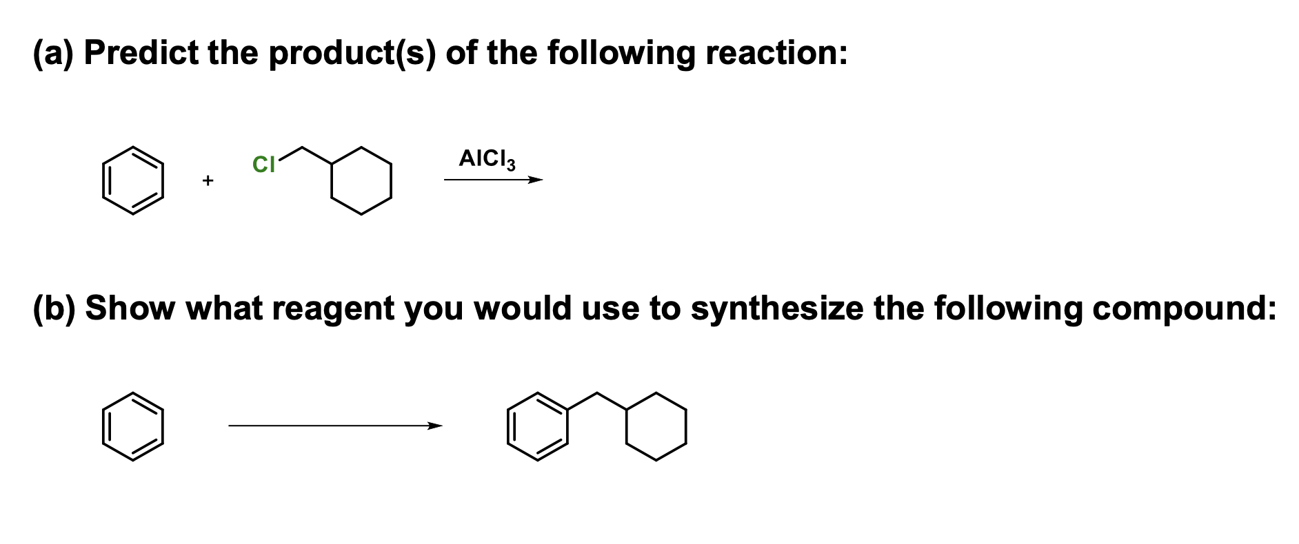 (a) ﻿Predict the product(s) ﻿of the following | Chegg.com