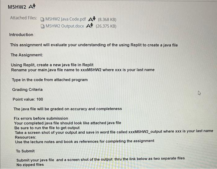 Solved M5A2 Output \( y_{\text {_ Console }} \times \) (i) | Chegg.com
