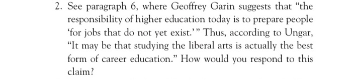 Solved 2. See paragraph 6, where Geoffrey Garin suggests | Chegg.com