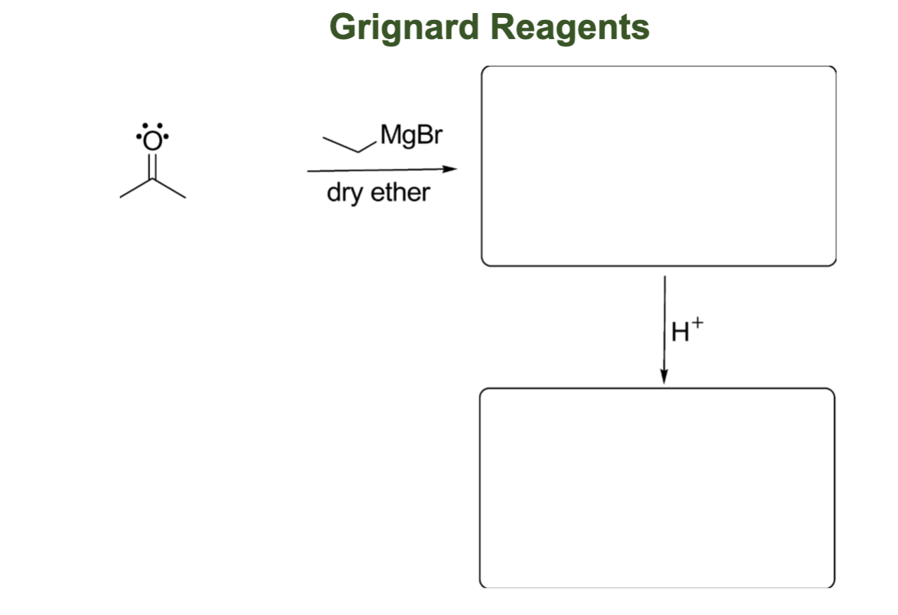 Solved Grignard Reagents: Please complete the following | Chegg.com