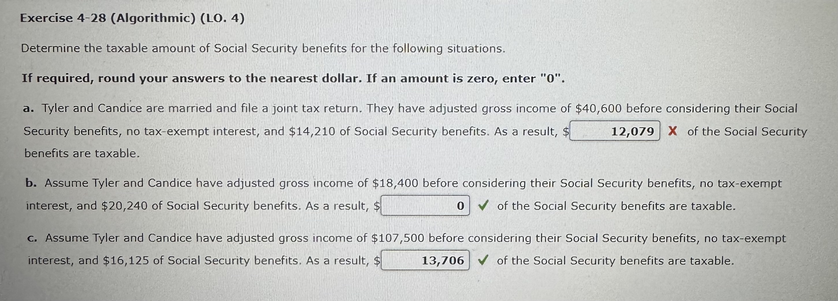 Solved Exercise 4-28 (Algorithmic) (LO. 4)Determine the | Chegg.com