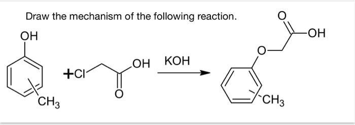 [Solved]: Draw the mechanism of the following reaction.