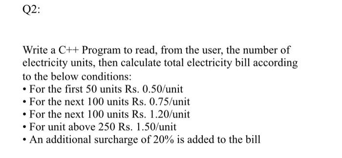 Solved Write a C++ Program to read, from the user, the | Chegg.com