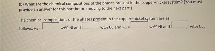 Solved (1) Consider an alloy containing 25wt%Ni and 75wt%Cu | Chegg.com