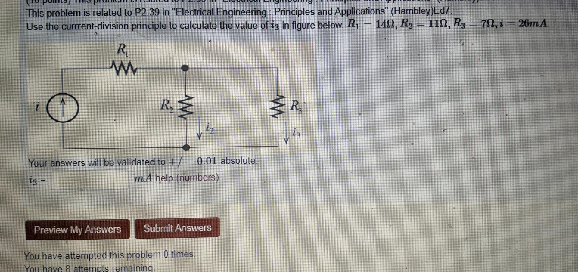 Solved This problem is related to P2.39 in "Electrical | Chegg.com