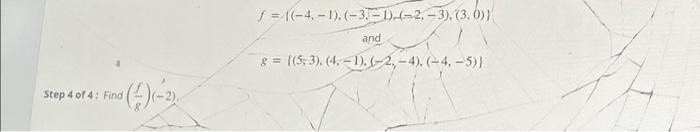 Solved Find (4)(-2) Step 4 of 4: Find f =(-4,-1), | Chegg.com