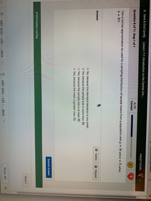 Solved O Save & End Certify Lesson: 7.1 Introduction to the | Chegg.com