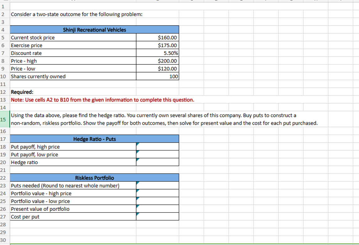 Solved Consider a two-state outcome for the following | Chegg.com