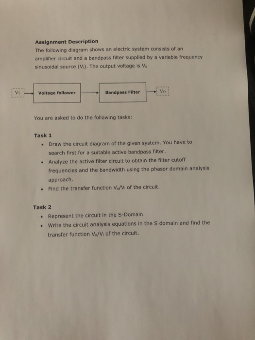 Solved Assignment Description The following diagram shows an | Chegg.com