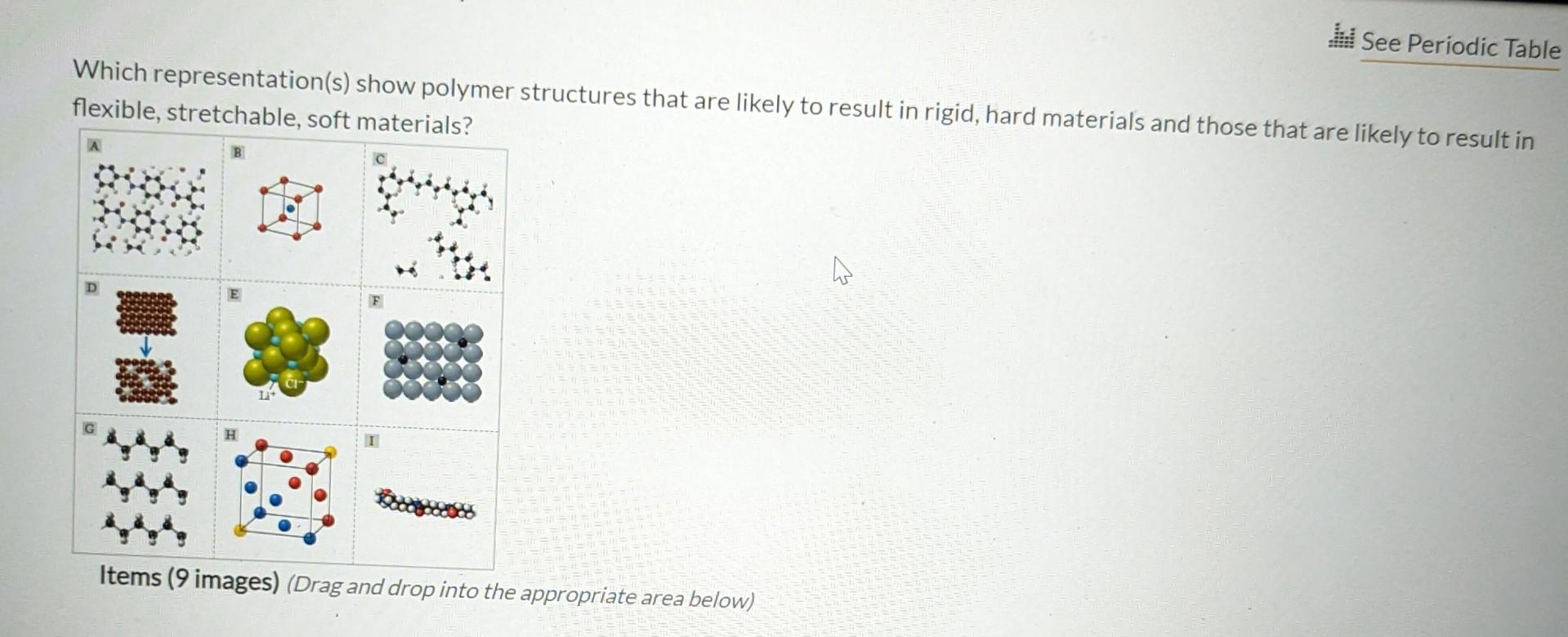 Solved Which representation(s) show polymer structures that | Chegg.com