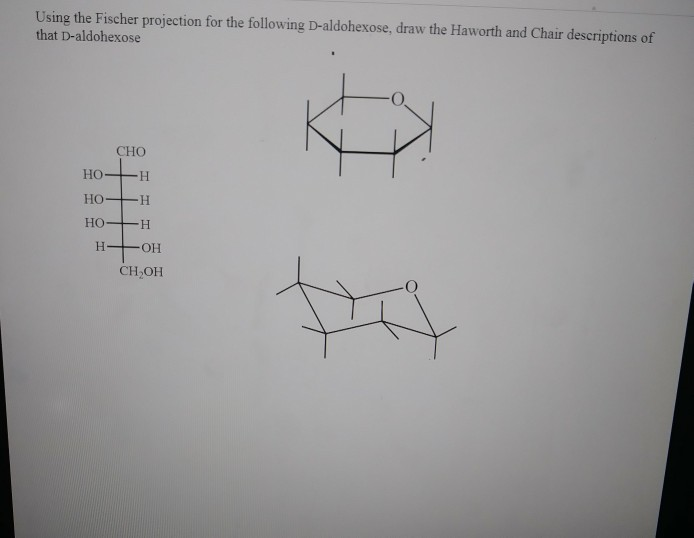 Solved Using the Fischer projection for the following | Chegg.com