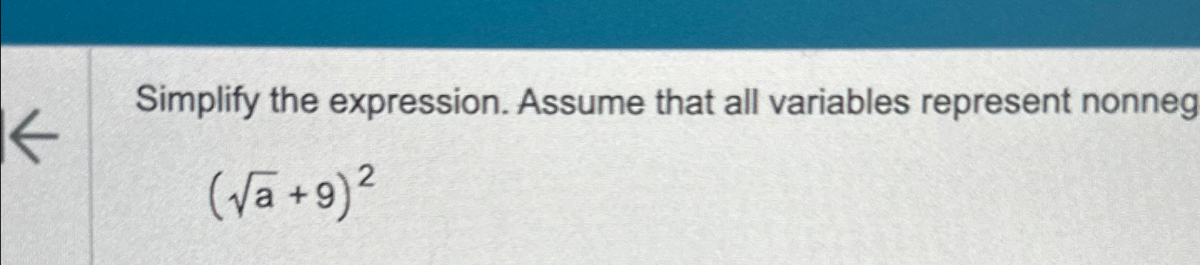 Solved Simplify the expression. Assume that all variables | Chegg.com