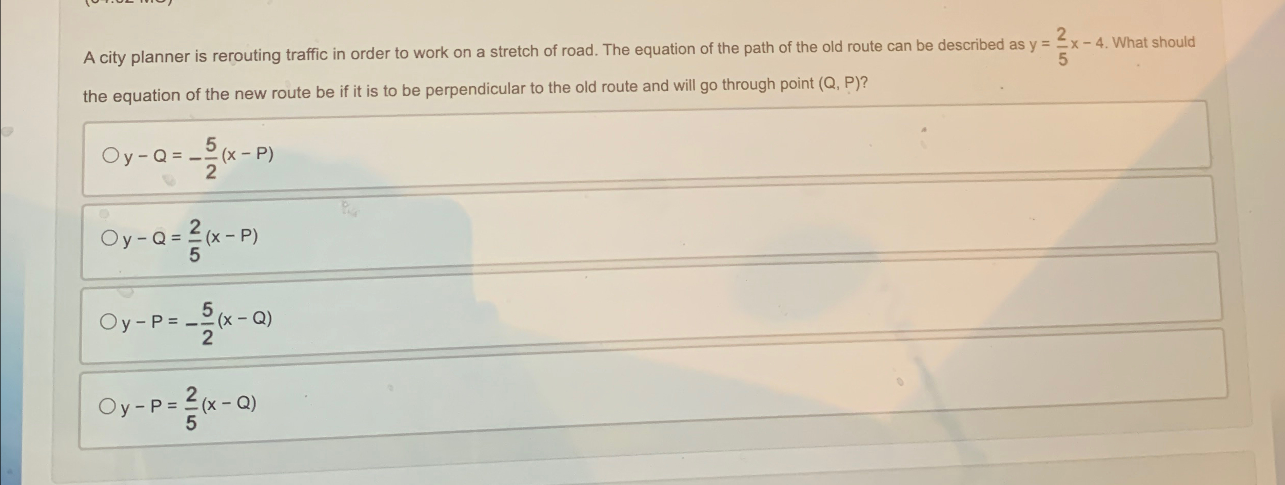 Solved A city planner is rerouting traffic in order to work | Chegg.com