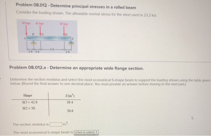 Solved Problem 08.012 - Determine principal stresses in a | Chegg.com