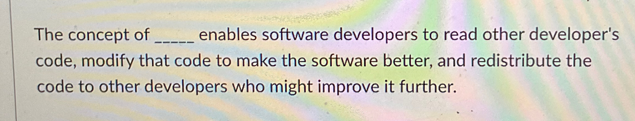Solved The concept of enables software developers to read | Chegg.com Solved The concept of enables software developers to read | Chegg.com