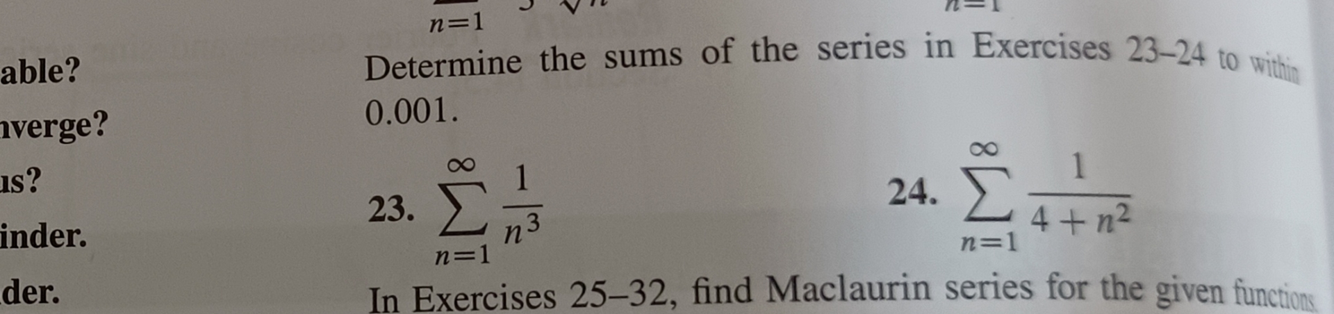 Solved by an EXPERT Determine the sums of the series in Exercises 23-24 | Chegg.com