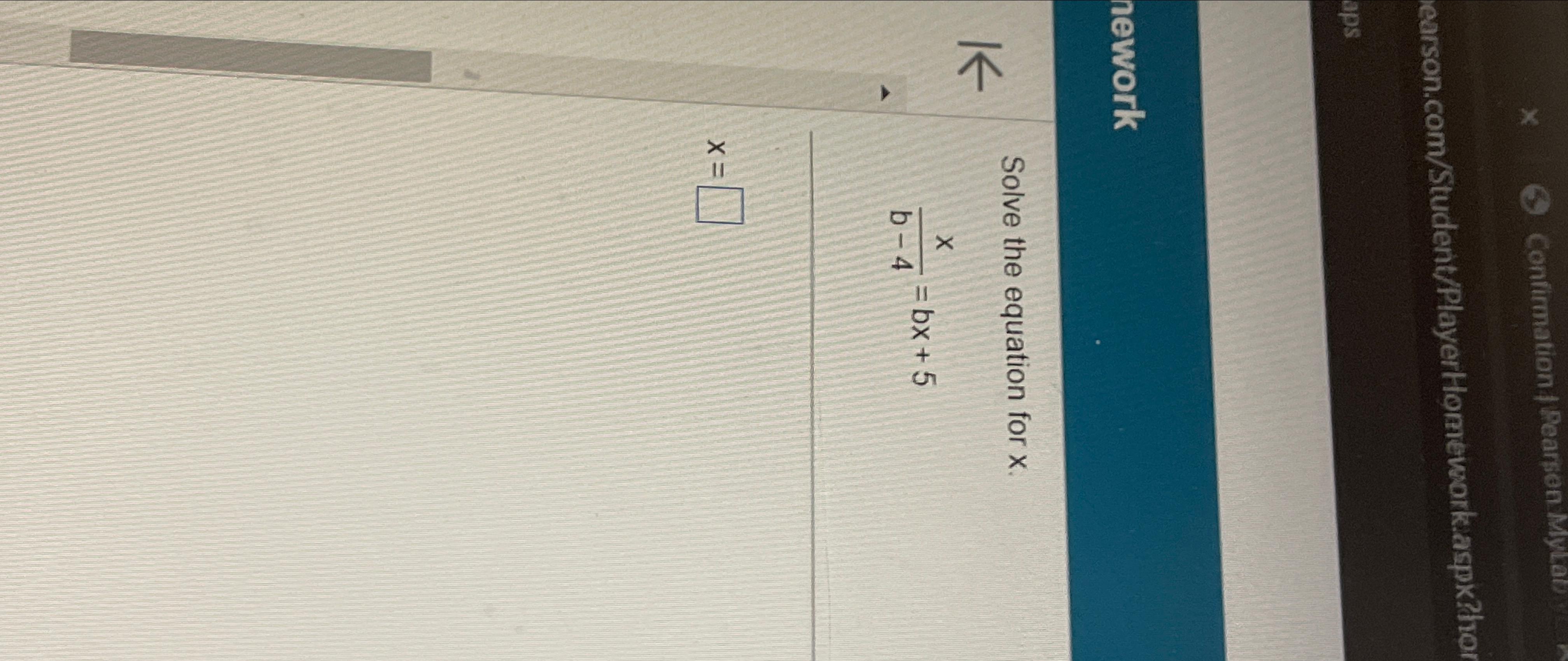 Solved earson.com/Student/PlayerHomework.aspk?honeworkSolve | Chegg.com