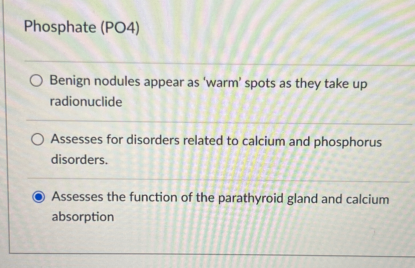 Phosphate (PO4) ﻿is responsible of which of the | Chegg.com