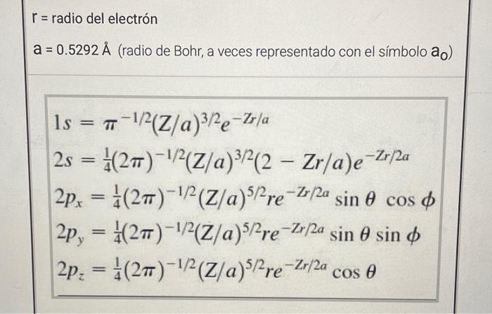 Solved The following table shows the wave functions | Chegg.com