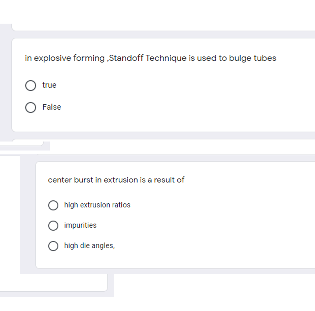 Solved in explosive forming ,Standoff Technique is used to | Chegg.com
