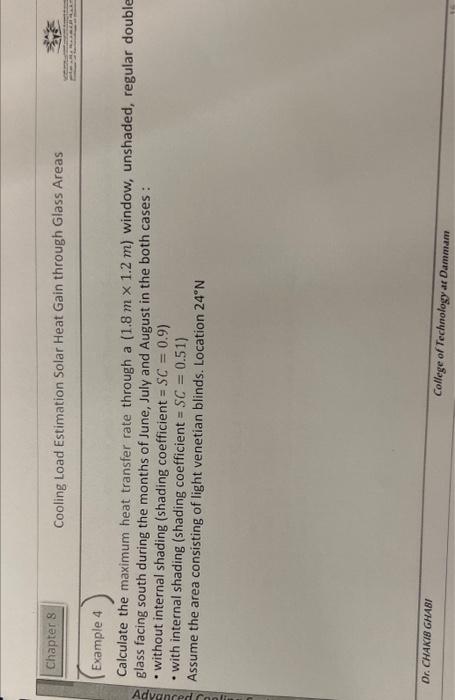 Solved (Example 4) Calculate the maximum heat transfer rate | Chegg.com