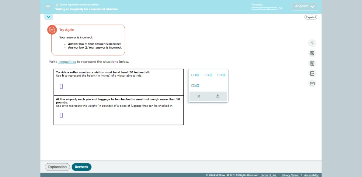 Solved Try AgainYour answer is incorrect.Answer box 1: Your | Chegg.com