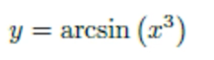 Solved find the derivative of y=arcsin(x3) | Chegg.com