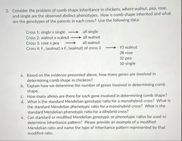 Solved Consider the problem of comb-shape inheritance in | Chegg.com