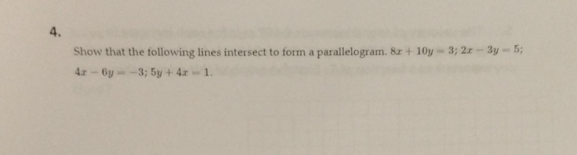 Solved Show that the following lines intersect to form a | Chegg.com