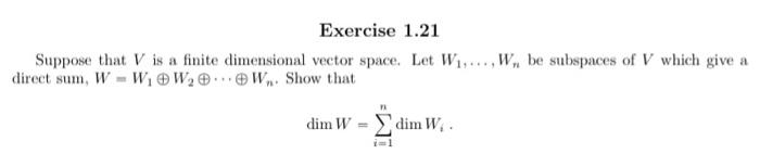 Solved Suppose that V is a finite dimensional vector space, | Chegg.com