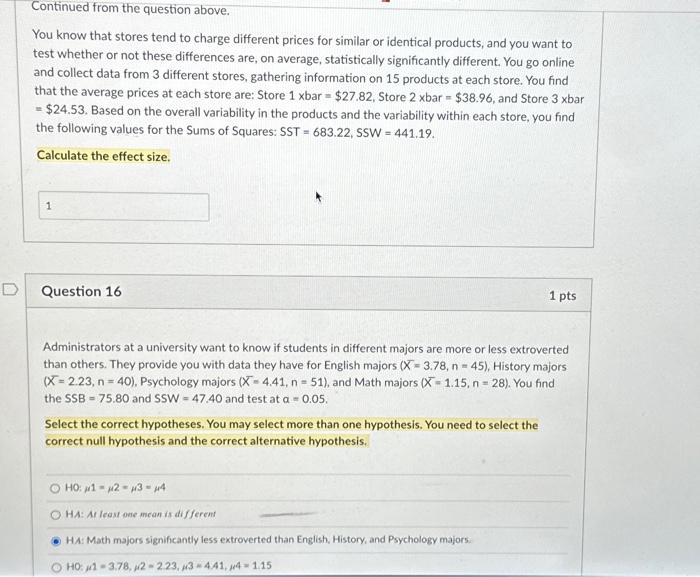 Solved Continued from the question above. You know that | Chegg.com
