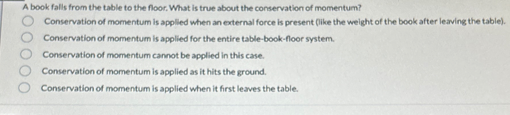 Solved A book falls from the table to the floor. What is | Chegg.com