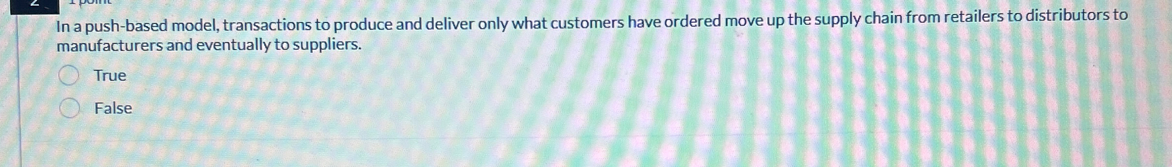 Solved In a push-based model, transactions to produce and | Chegg.com