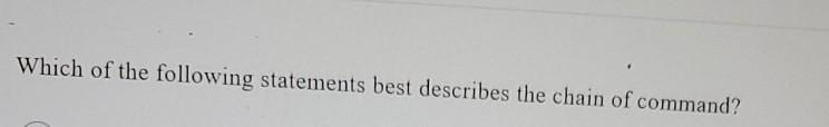 Solved Which of the following statements best describes the | Chegg.com