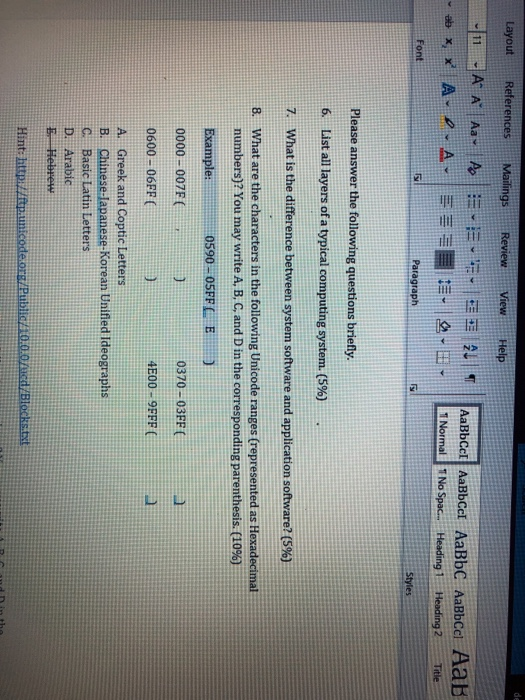 Solved ab X, * ADA AaBbcci AaBbcc AaBBC AaBbcc Aabi 1 Normal | Chegg.com