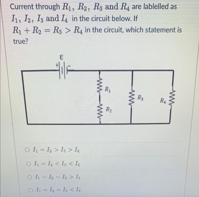 Solved Current through Ri, Rz, Rz and RĄ are lablelled as | Chegg.com