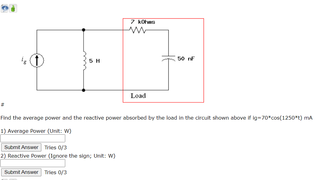 Solved Find the average power and the reactive power | Chegg.com