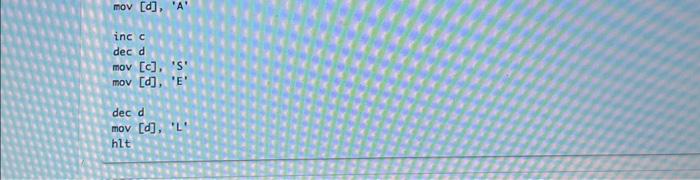 Solved Assignment 2.1: Use 8-bit machine simulator B. | Chegg.com