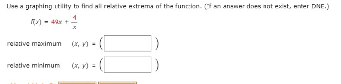 Solved Find all relative extrema of the function. (If an | Chegg.com