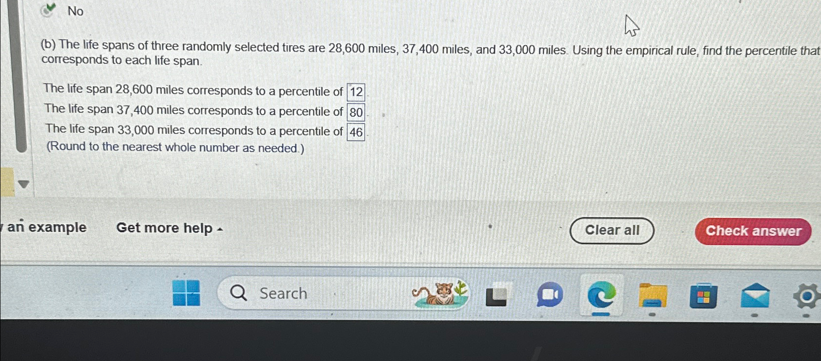 No(b) ﻿The life spans of three randomly selected | Chegg.com