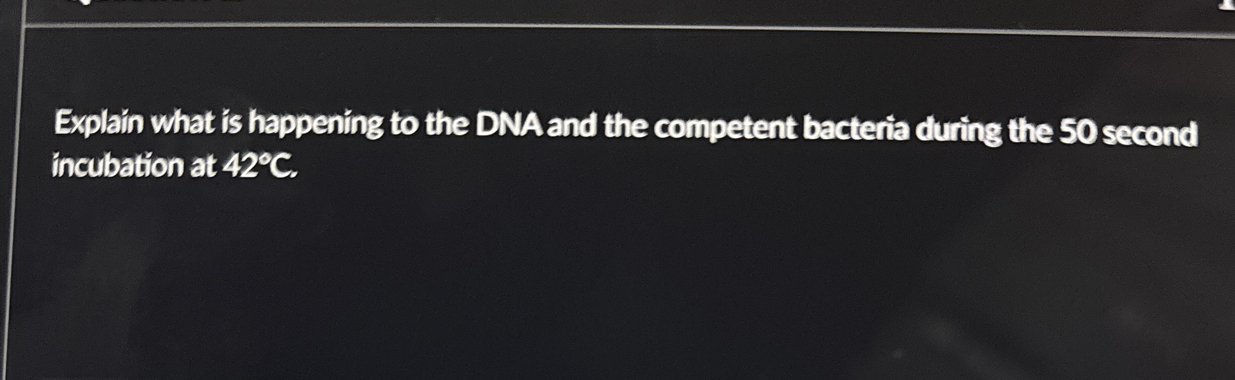 Solved Explain what is happening to the DNA and the | Chegg.com