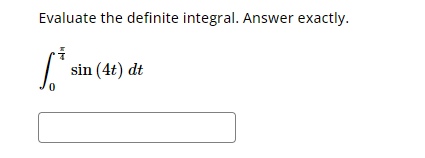 Solved Evaluate the definite integral. Answer | Chegg.com