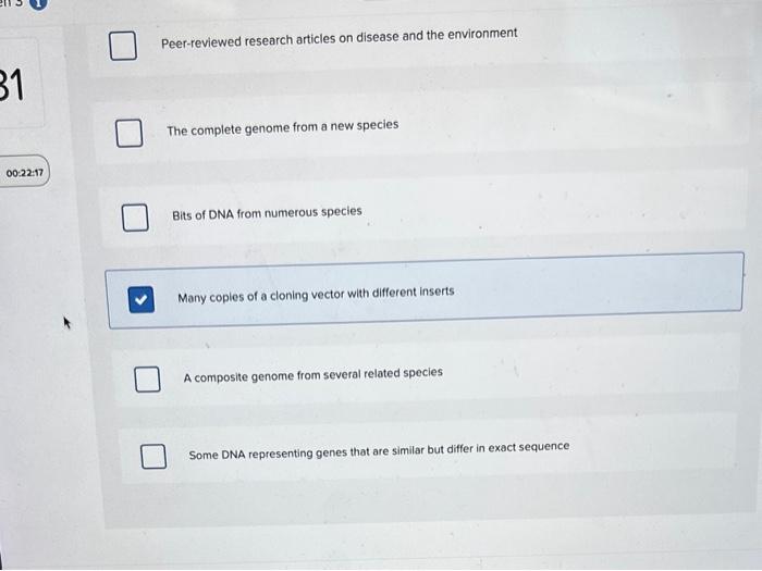 Solved what woukd you expect to find in a metagenomic | Chegg.com