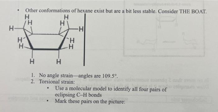Solved - Other conformations of hexane exist but are a bit | Chegg.com