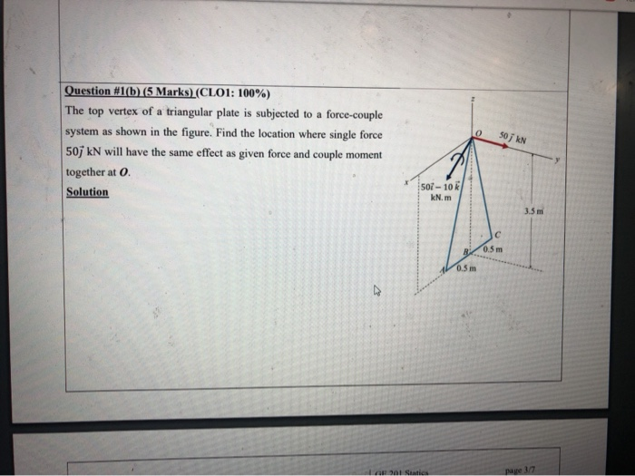 Solved Question #1a (15 Marks) (CLO1: 100%) A thin high | Chegg.com