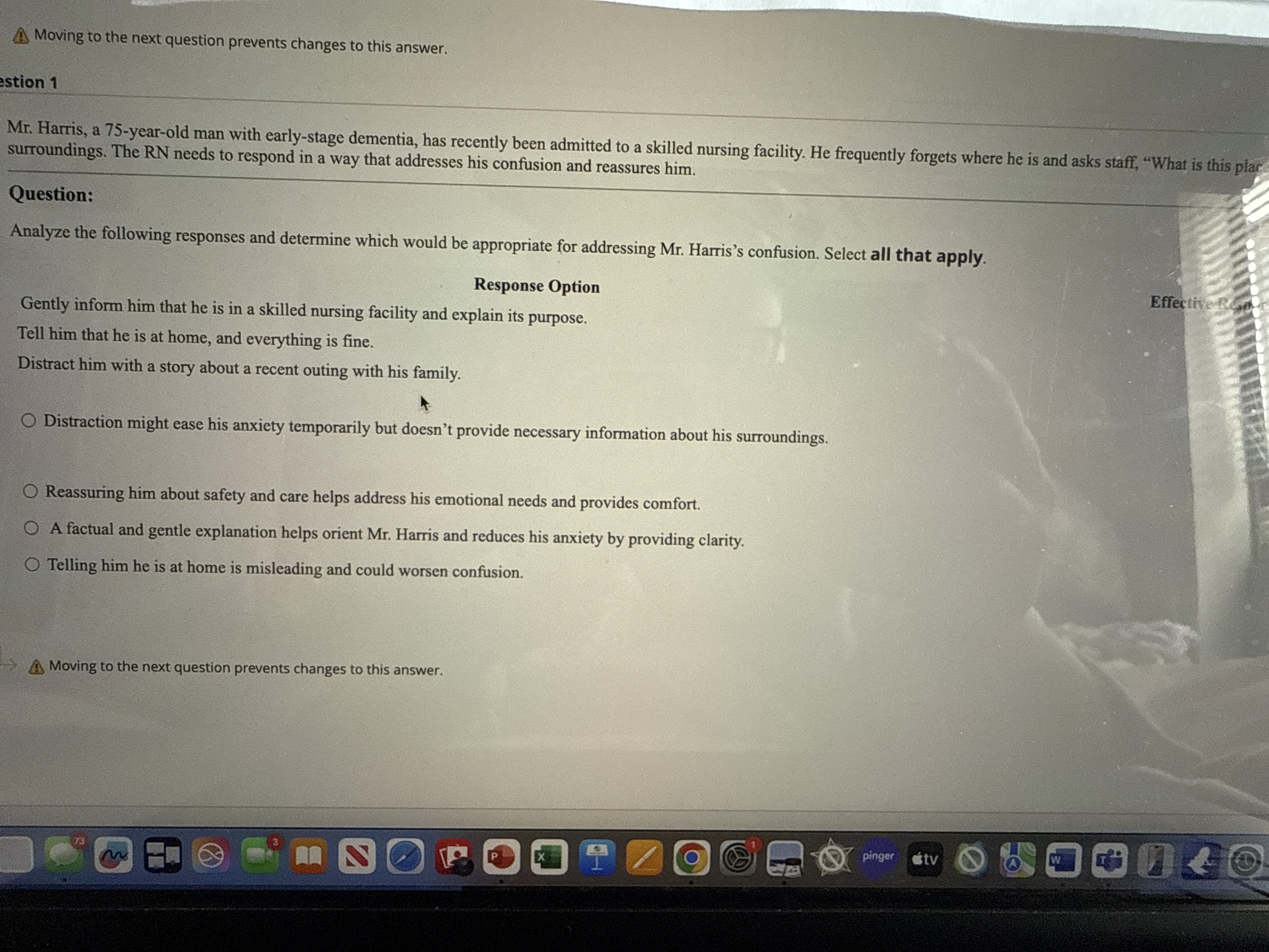 Solved stion 1Mr. ﻿Harris, a 75-year-old man with | Chegg.com