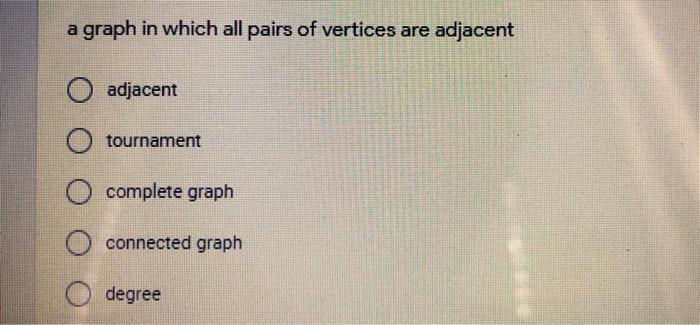 Solved a complete graph in which the edges are given | Chegg.com