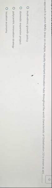 Solved approach in which MNEs draw on multiple, equally | Chegg.com