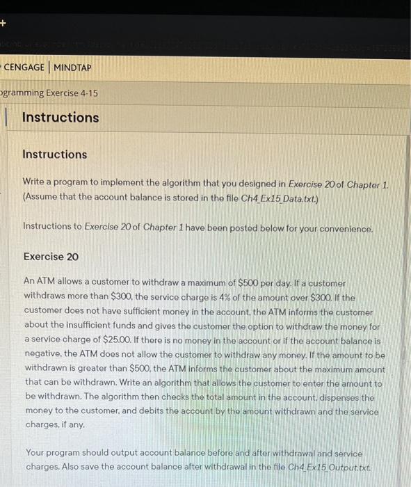 Solved Instructions Write A Program To Implement The 8442