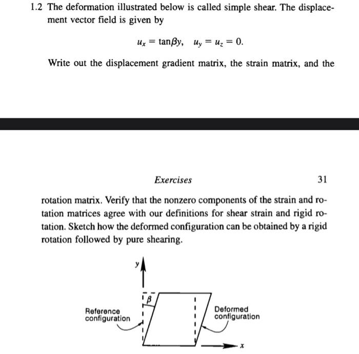 Solved 1.2 The deformation illustrated below is called | Chegg.com